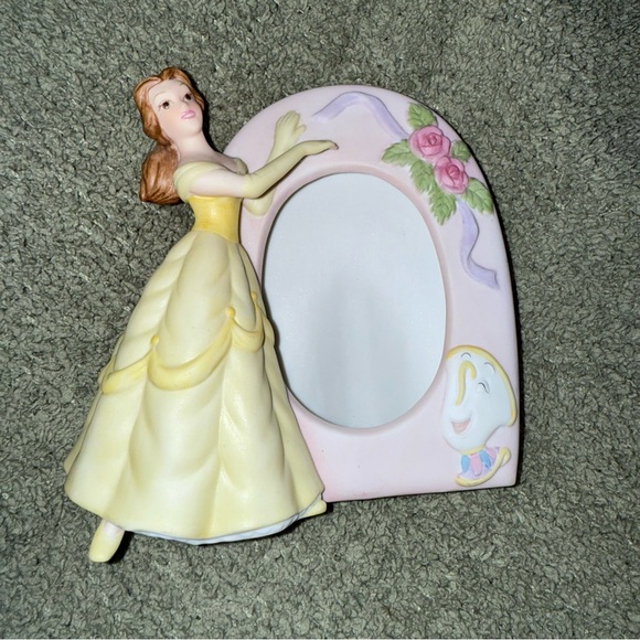 Disney | Accents | Disney Princess Belle Figurine Photo Frame | Poshmark